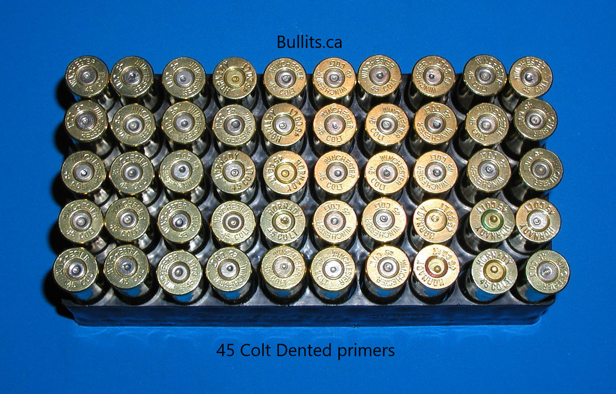 45 Colt (aka 45 Long Colt) with 300gr, Flat Nose, Copper plated bullet ...