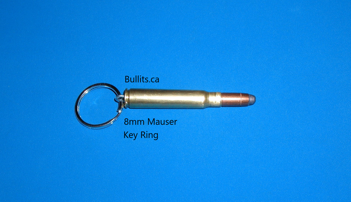 Key Ring: 8mm Mauser – Bullits.ca